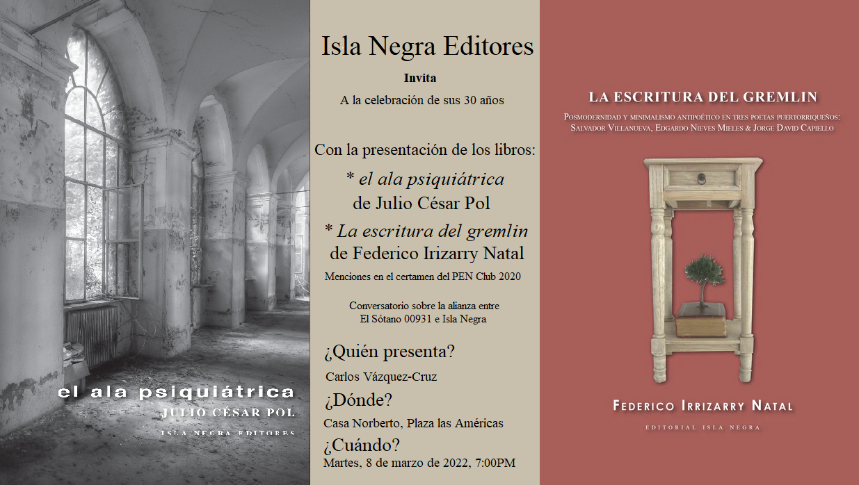 30 años de Isla Negra Editores – Julio César Pol